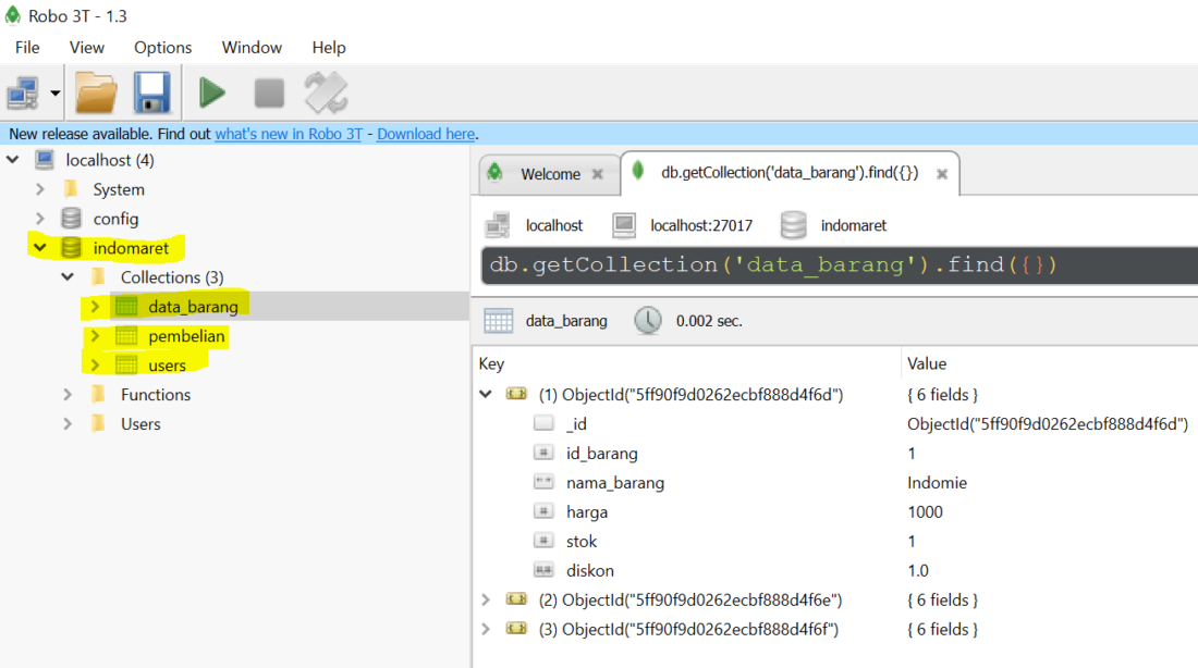 Membuat Aplikasi Migrasi Database Mysql Ke Mongodb Dengan Python Versi